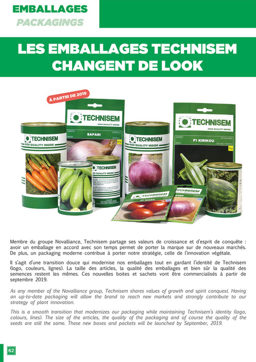 Agrinova - Technisem Seed Catalog - Page 62-63 - Created with Publitas.com