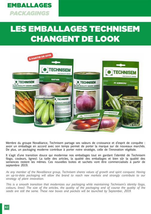 Agrinova - Technisem Seed Catalog - Page 62-63 - Created with Publitas.com