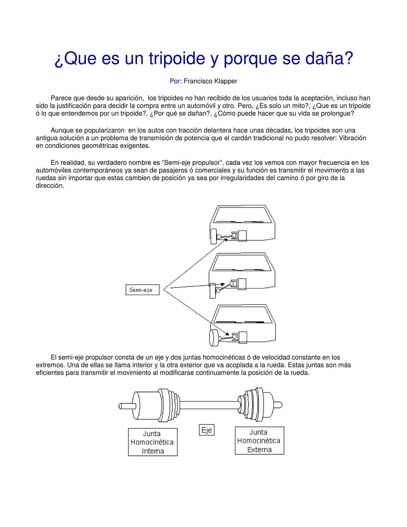 MASTERMEDIA Intl., Inc. - Que es un tripoide y porque se daña - Page 1 ...