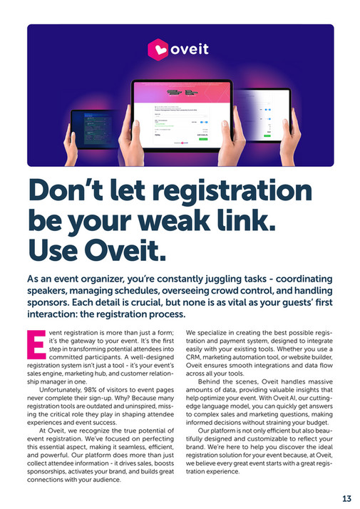 Event Industry News - The Conference & Meetings Guide - 2024 - Page 12-13 - Created with ...