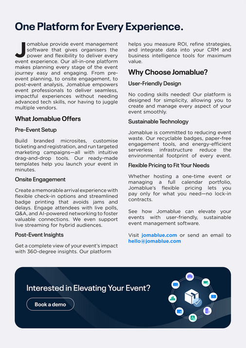 Event Industry News - The Event Tech Guide - 2025 - Page 32-33 - Created with Publitas.com