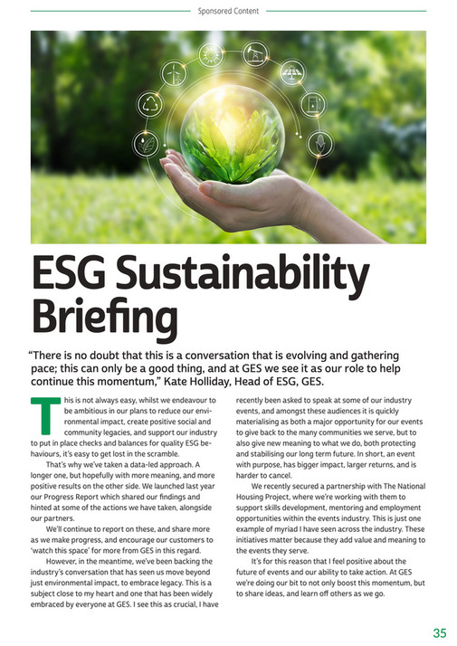 Event Industry News - The Sustainable Event Guide – 2025 - Page 34-35 - Created with Publitas.com