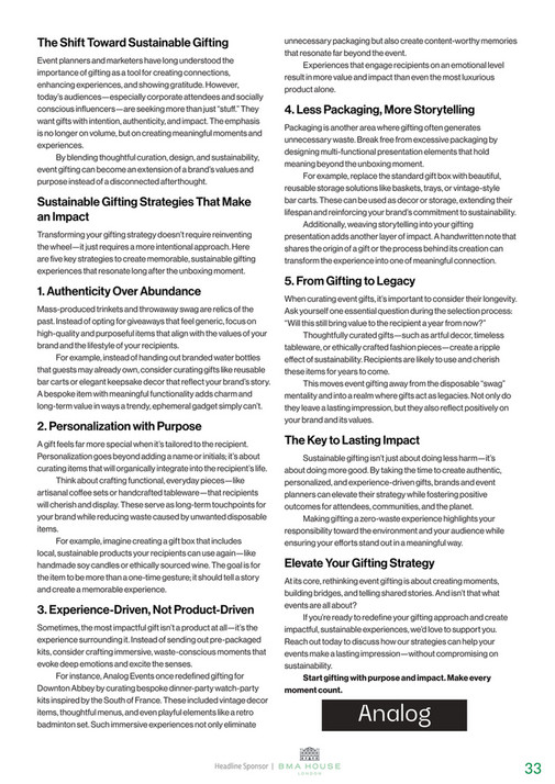 Event Industry News - The Sustainable Event Guide – 2025 - Page 32-33 - Created with Publitas.com