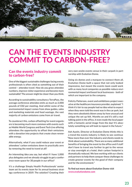 Event Industry News - The Sustainable Event Guide – 2025 - Page 22-23