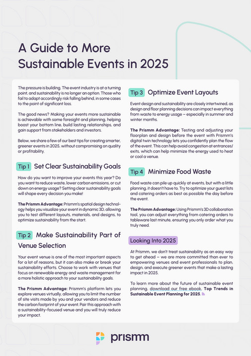 Event Industry News - The Sustainable Event Guide – 2025 - Page 18-19 - Created with Publitas.com