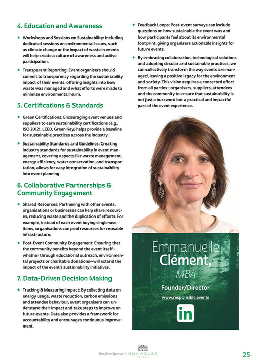 Event Industry News - The Sustainable Event Guide – 2025 - Page 24-25 - Created with Publitas.com