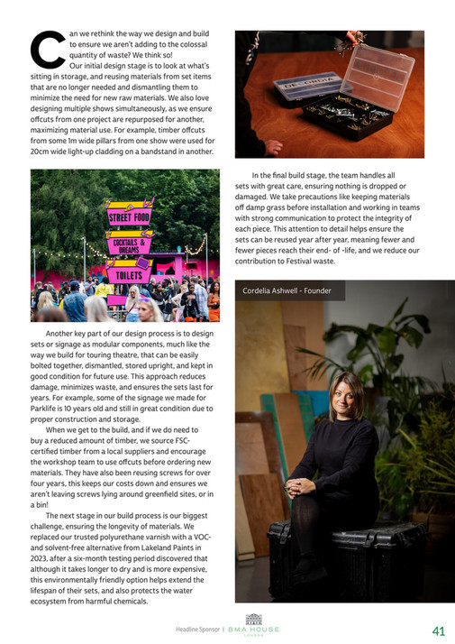 Event Industry News - The Sustainable Event Guide – 2025 - Page 40-41 - Created with Publitas.com