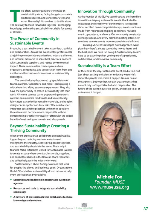 Event Industry News - The Sustainable Event Guide – 2025 - Page 34-35