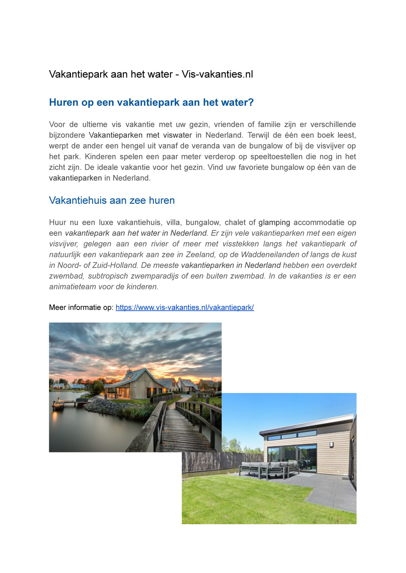 My publications - Vakantiepark aan het water - Page 1 - Created with ... My publications - Vakantiepark aan het water - Page 1 - Created with ...