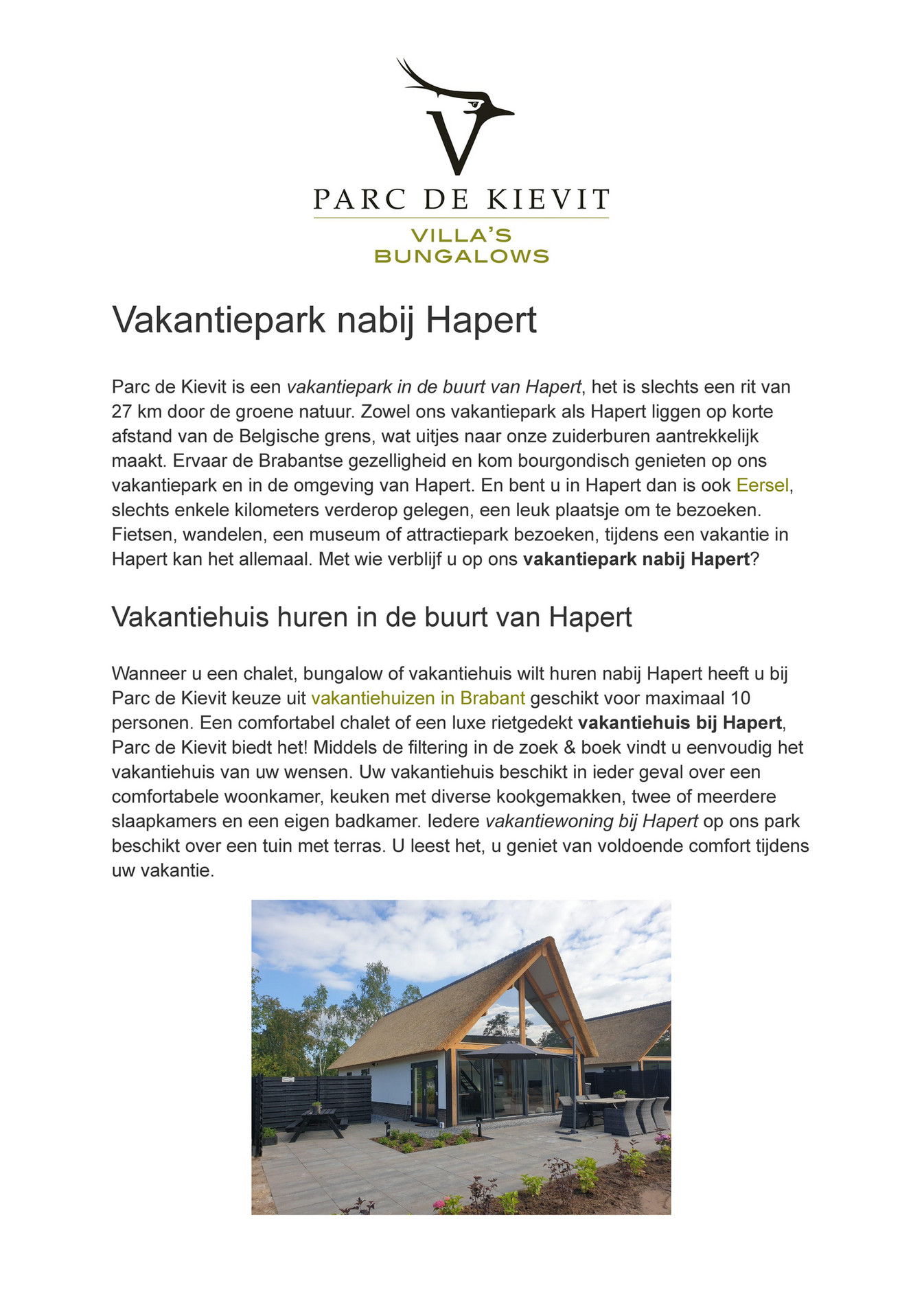 My publications - Vakantiepark Hapert - Parc de Kievit - Page 1 ... My publications - Vakantiepark Hapert - Parc de Kievit - Page 1 ...