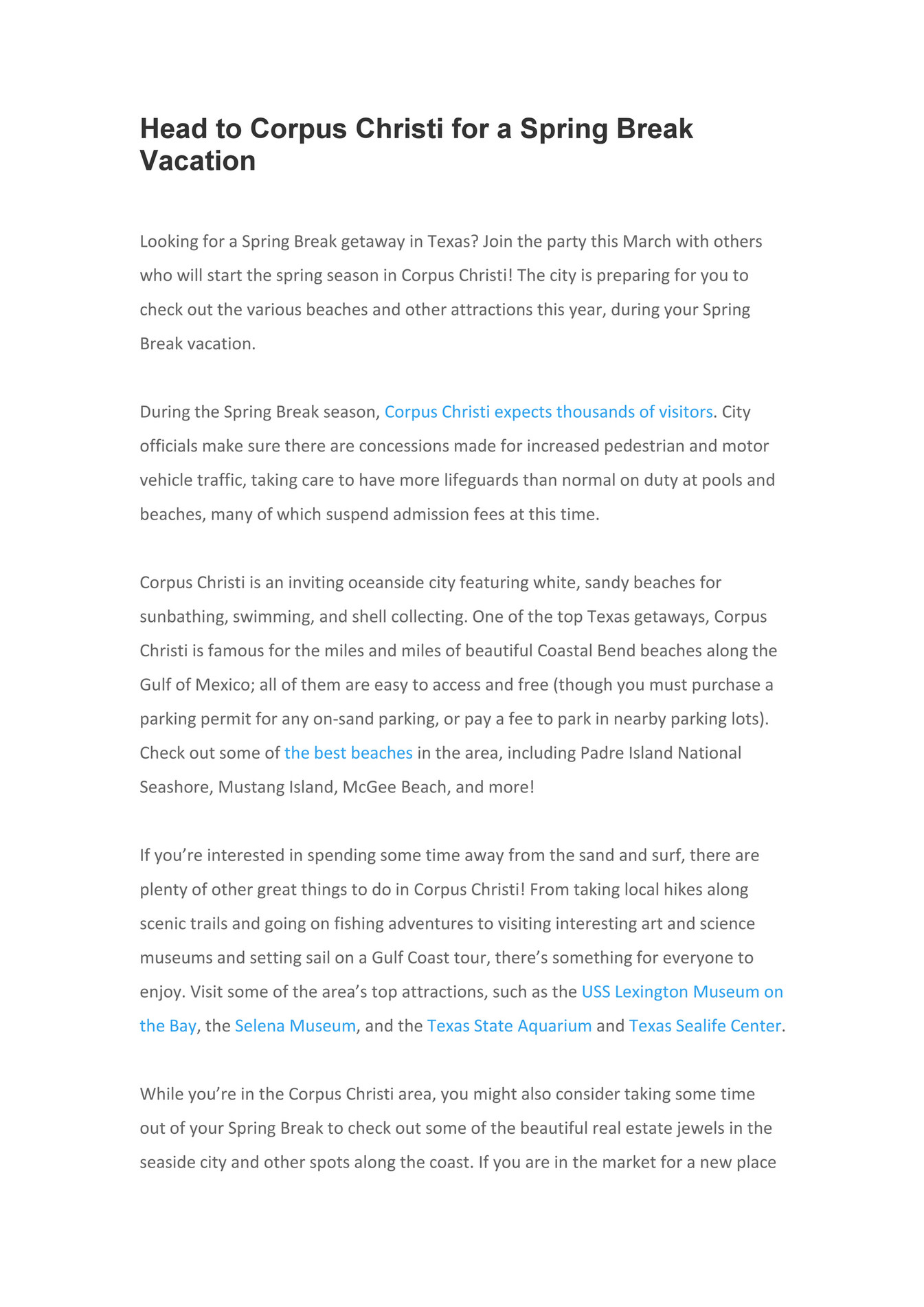 My publications - Corpus Christi spring break - Page 1 - Created with ...