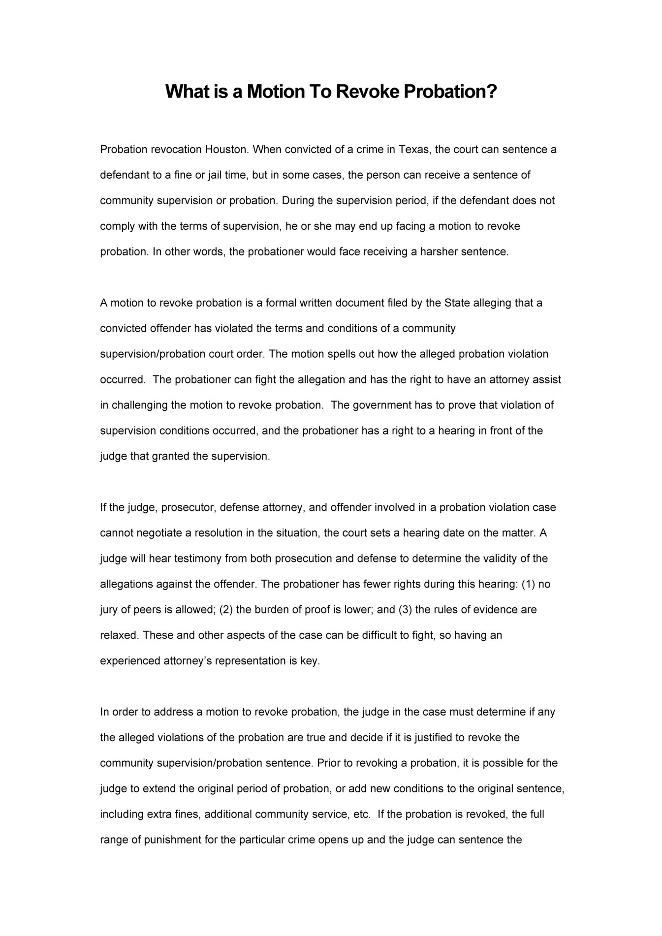 My publications - Collin Evans Law - Probation Revocation Houston ...
