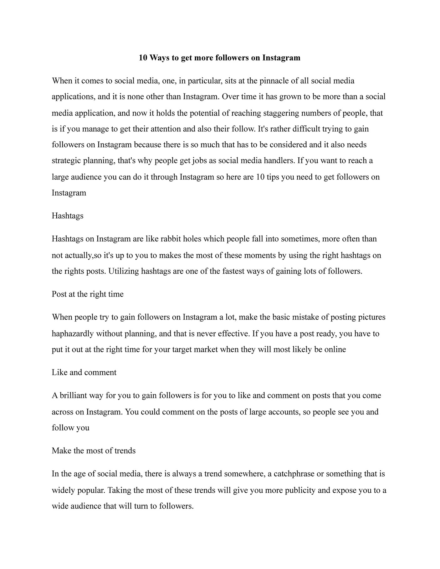 My publications - 10 Ways to get more followers on Instagram - Page 1 ...