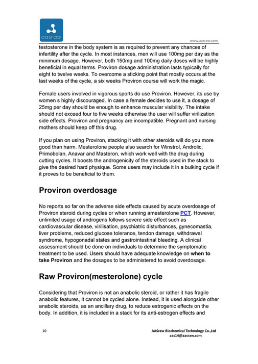 My publications - Raw Proviron(Mesterolone) in bodybuilding, dosage ...