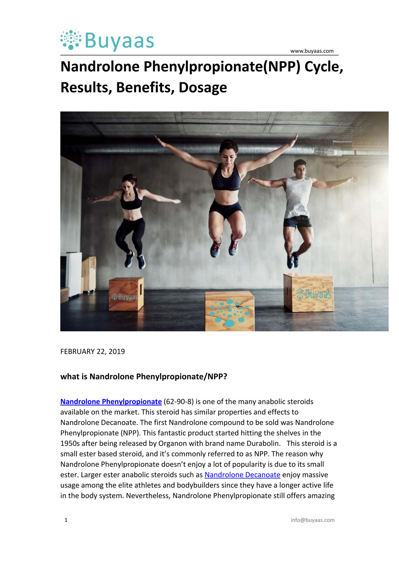 My publications - Nandrolone Phenylpropionate(NPP) - Page 6-7 - Created ...