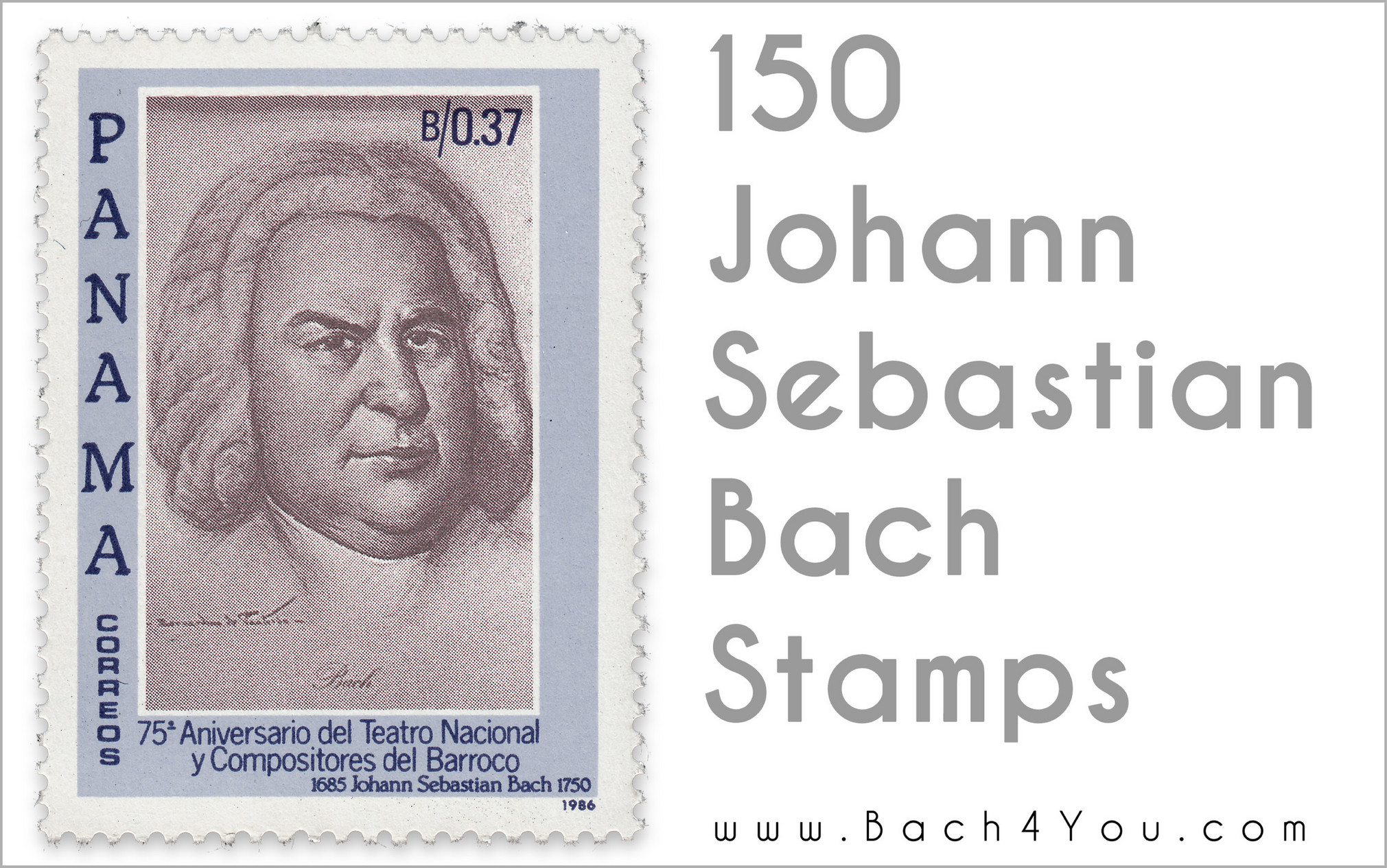 My publications - Johann Sebastian Bach Postage Stamps – 90 Years – 150 ...