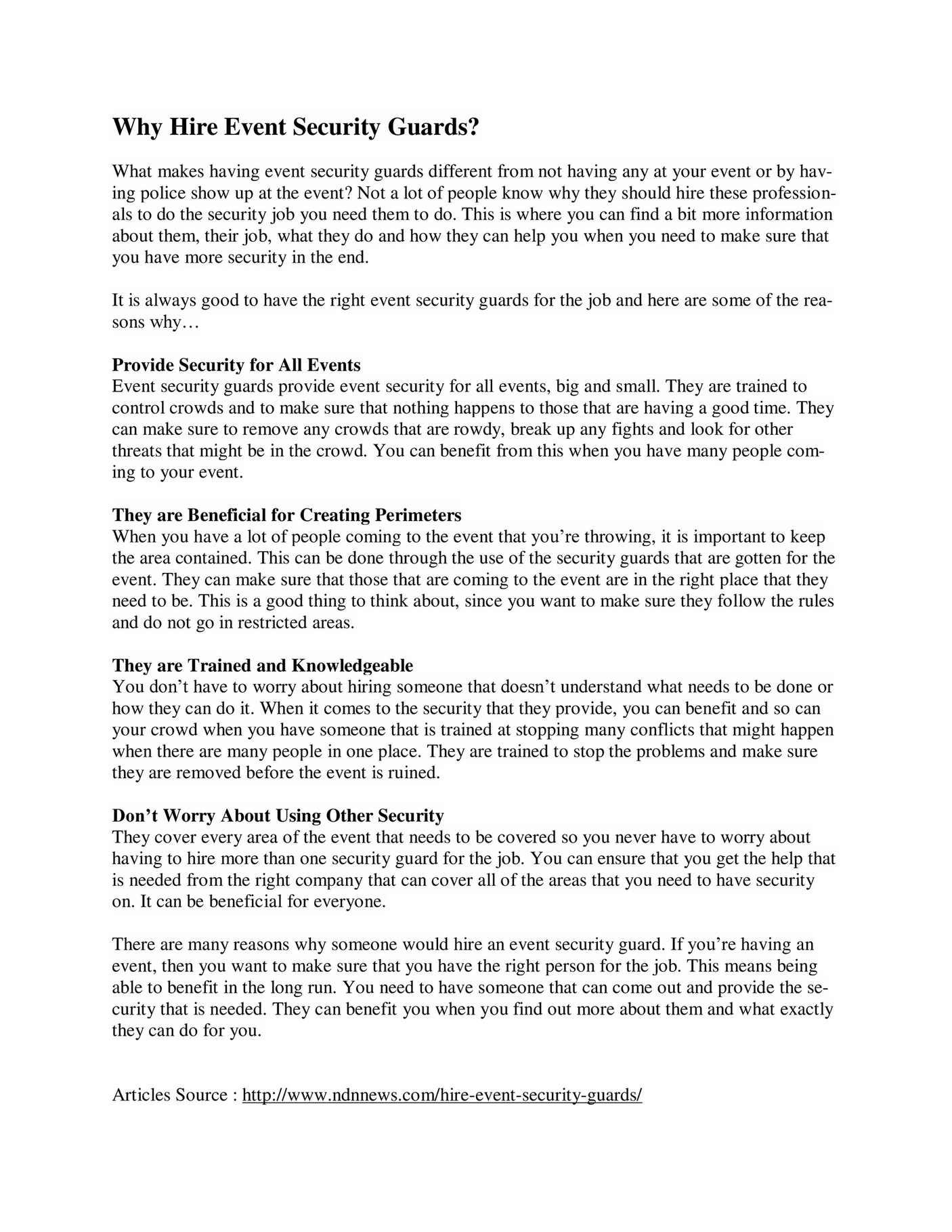 GIT Expert - Why Hire Event Security Guards - Page 1 - Created with ...