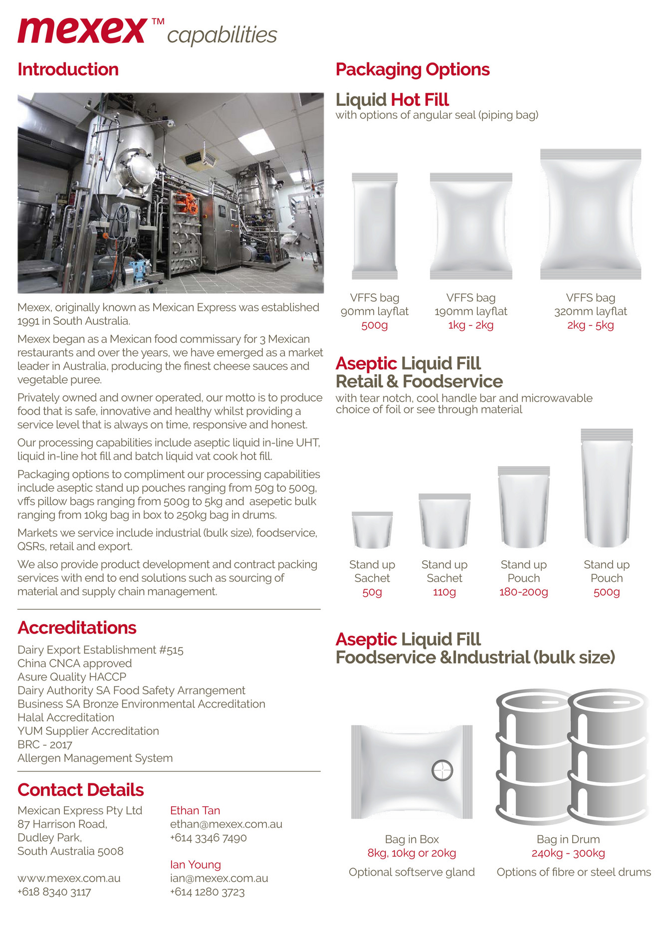 Mexex - Mexex Capabilities - Page 1 - Created with Publitas.com