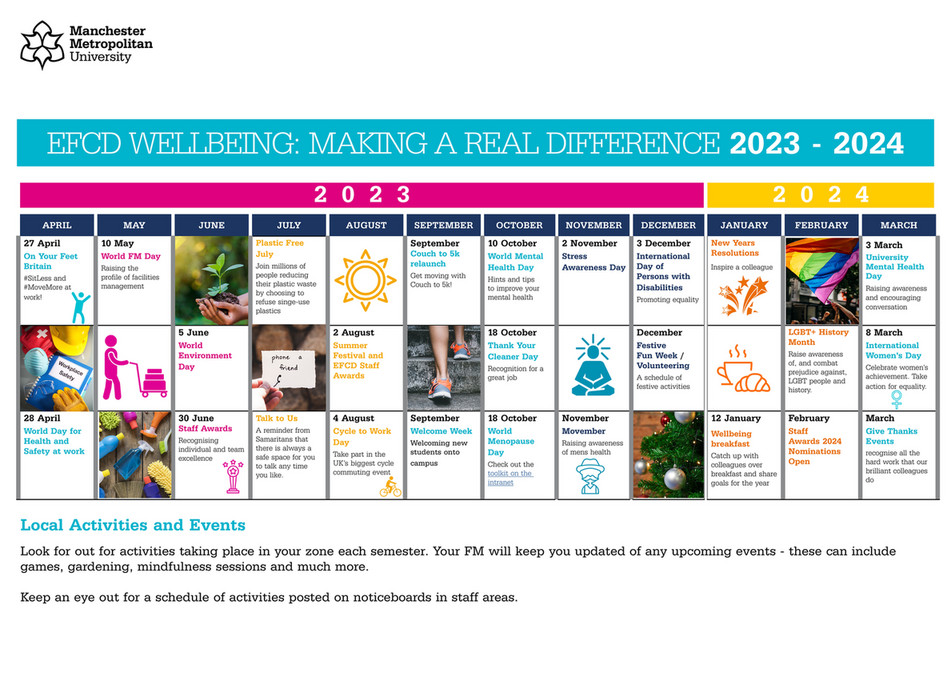 My publications - EFCD Wellbeing calendar 2023 - Page 1