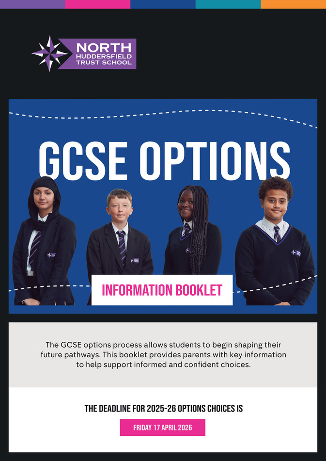 North Huddersfield Trust - GCSE OPTIONS Booklet 25-26 - Page 1