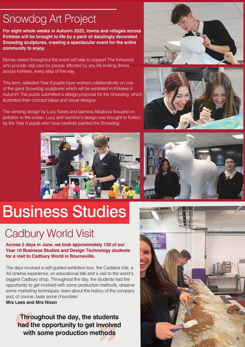 Holmfirth High School - Summer Newsletter 2022 - Page 8-9 - Created with Publitas.com