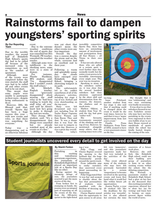 Holmfirth High School - Summer Newsletter 2023 - Page 20-21 - Created with Publitas.com