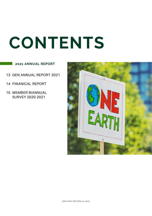 Global Ecolabelling Network - GEN Annual Report 2021 - Page 2-3 - Created with Publitas.com