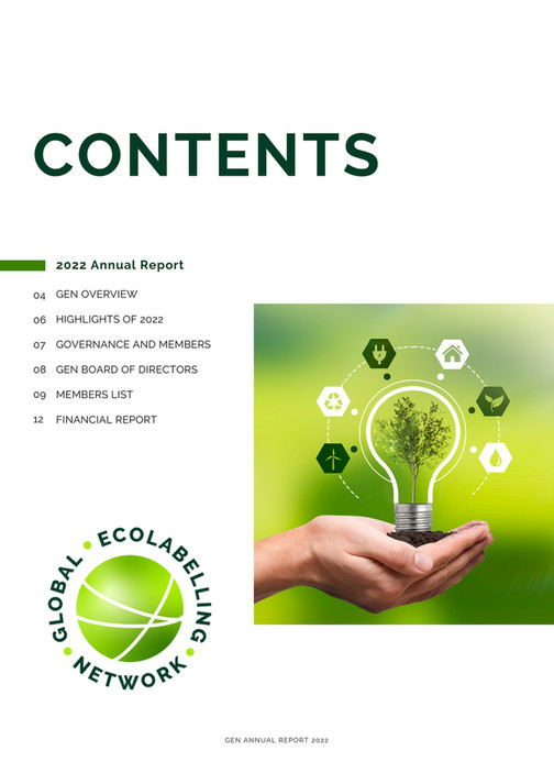 Global Ecolabelling Network - 2022 Annual Report - Page 2-3 - Created with Publitas.com