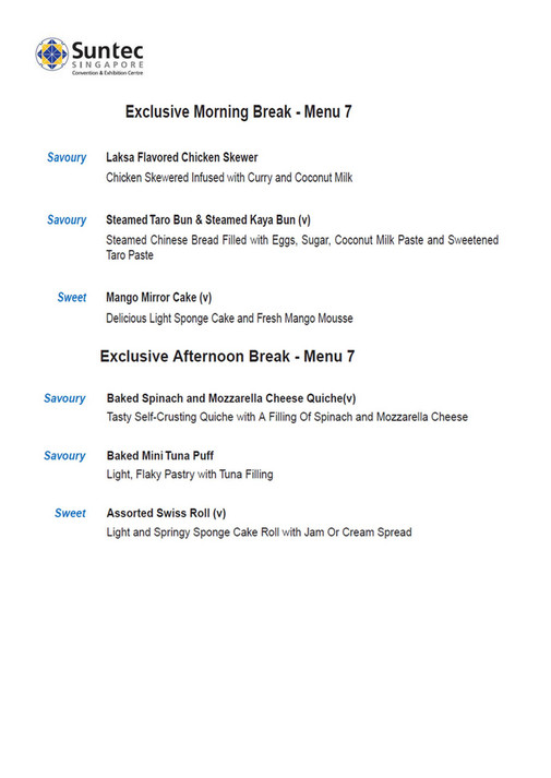 My publications - Morning and Tea Break Menu Options - Page 6-7 ...