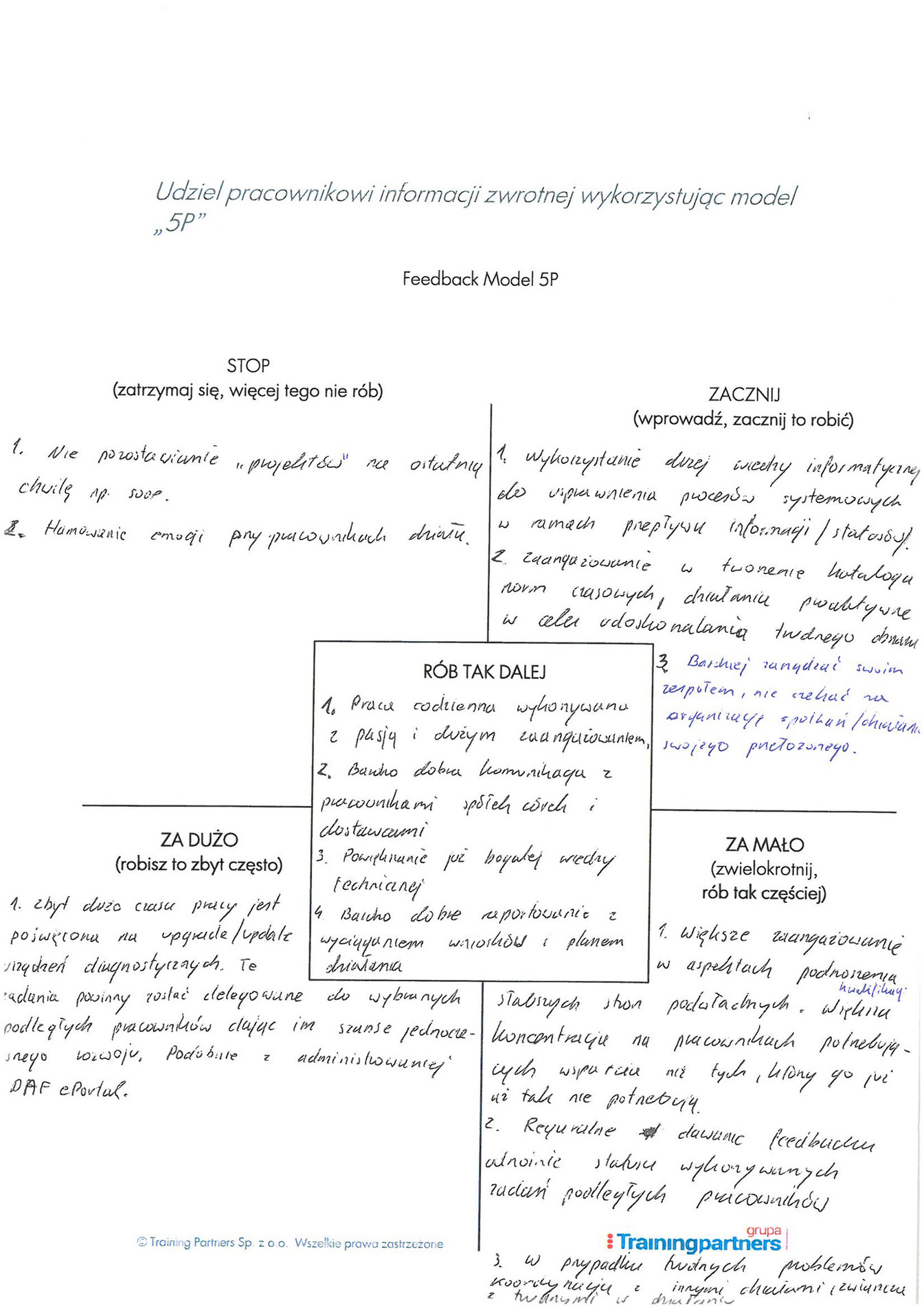 Training Partners Sp. z o.o. - A5_Stanislawiak_Informacja_zwrotna_model ...