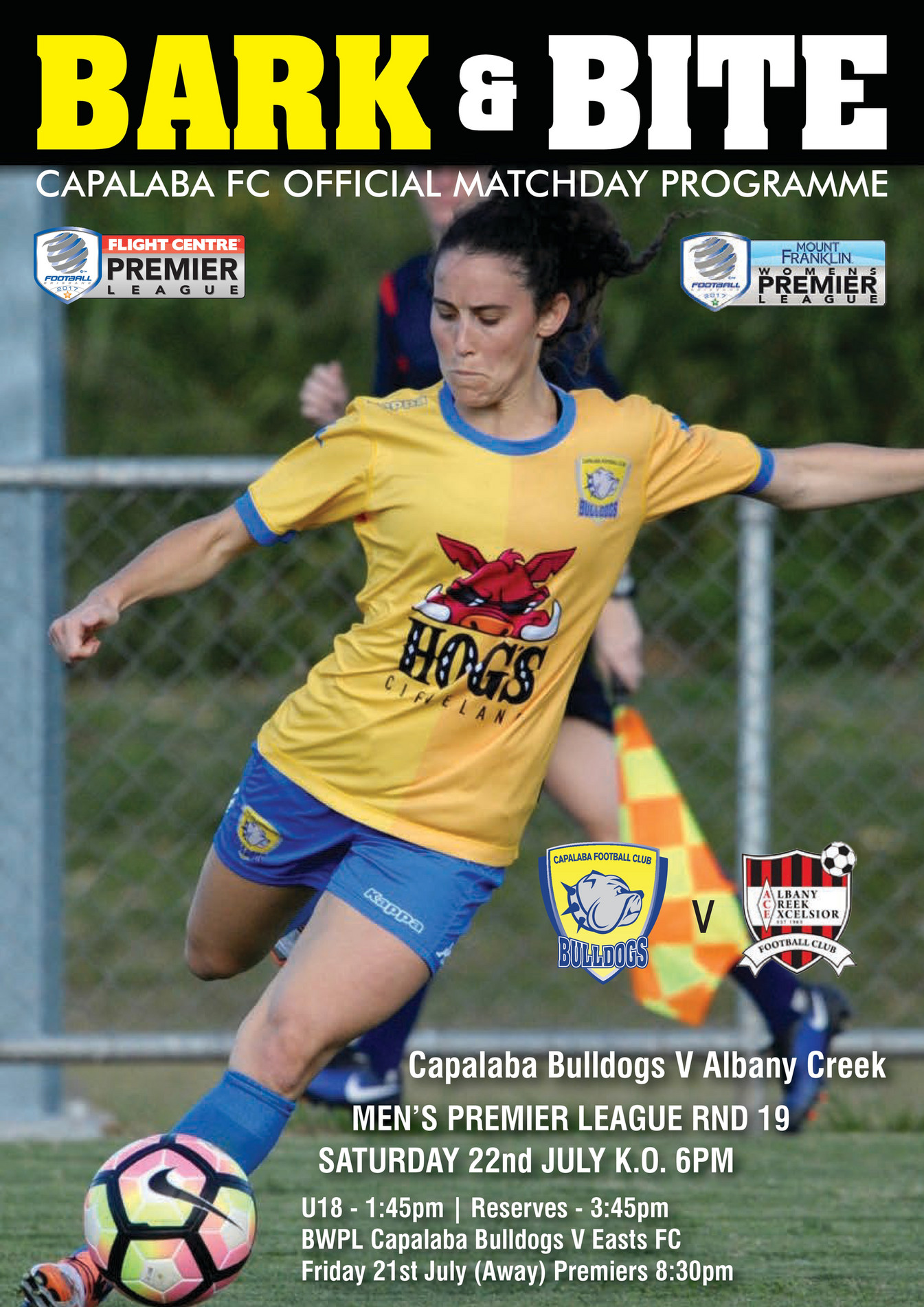 CapalabaFC - Capalaba Bulldogs Programme 20-7 - Page 1 - Created with ...