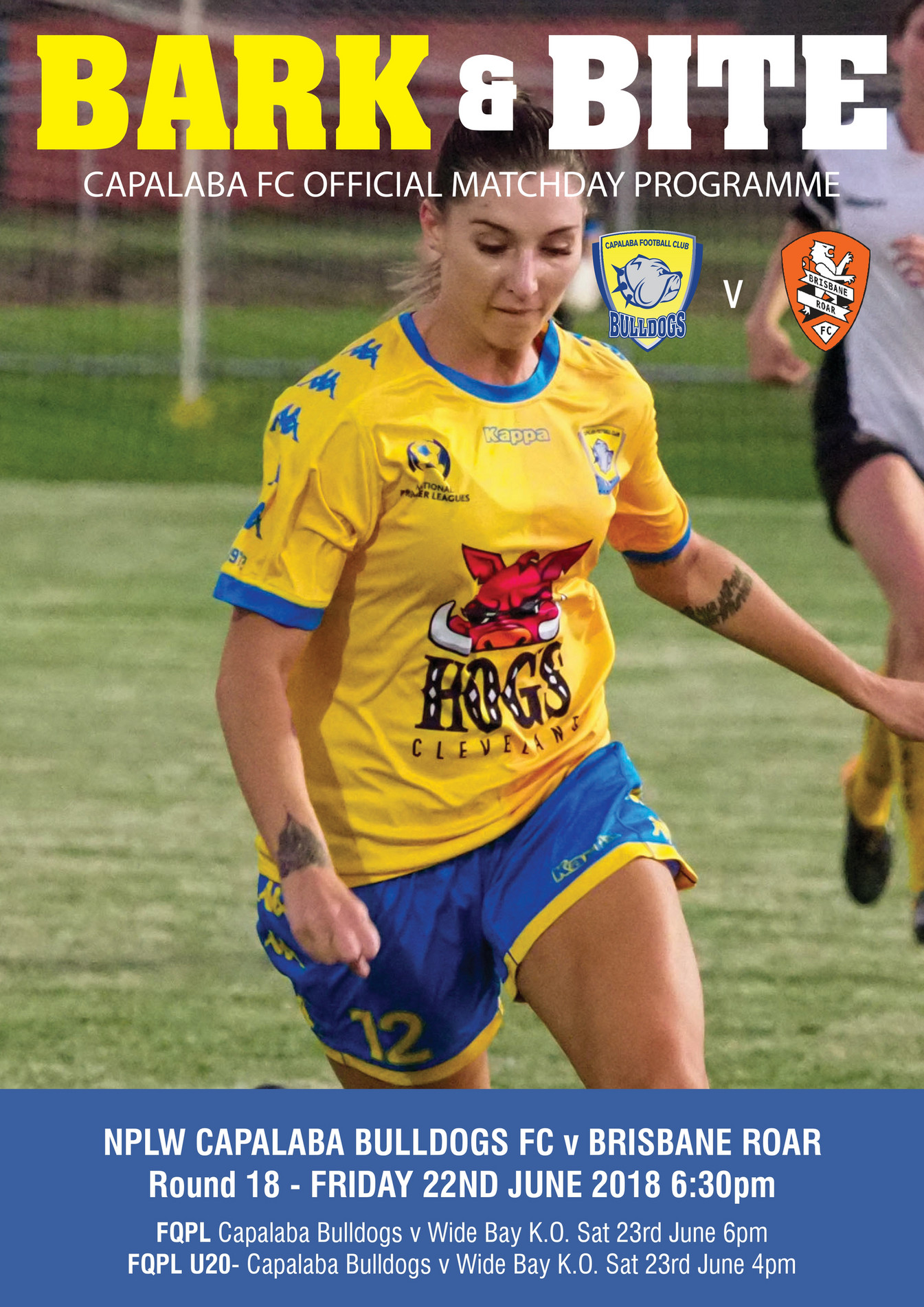 CapalabaFC - Capalaba Bulldogs Programme 22-06-18 - Page 1 - Created ...