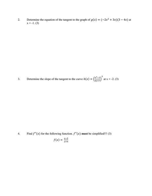 Math Tests - MCV 4U1 - UNIT 2 TEST - Page 2-3 - Created with Publitas.com