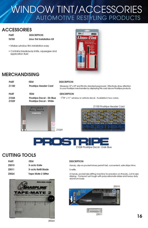 Sharpline Converting Inc. - Prostripe v56 Catalog - Page 16-17 ...