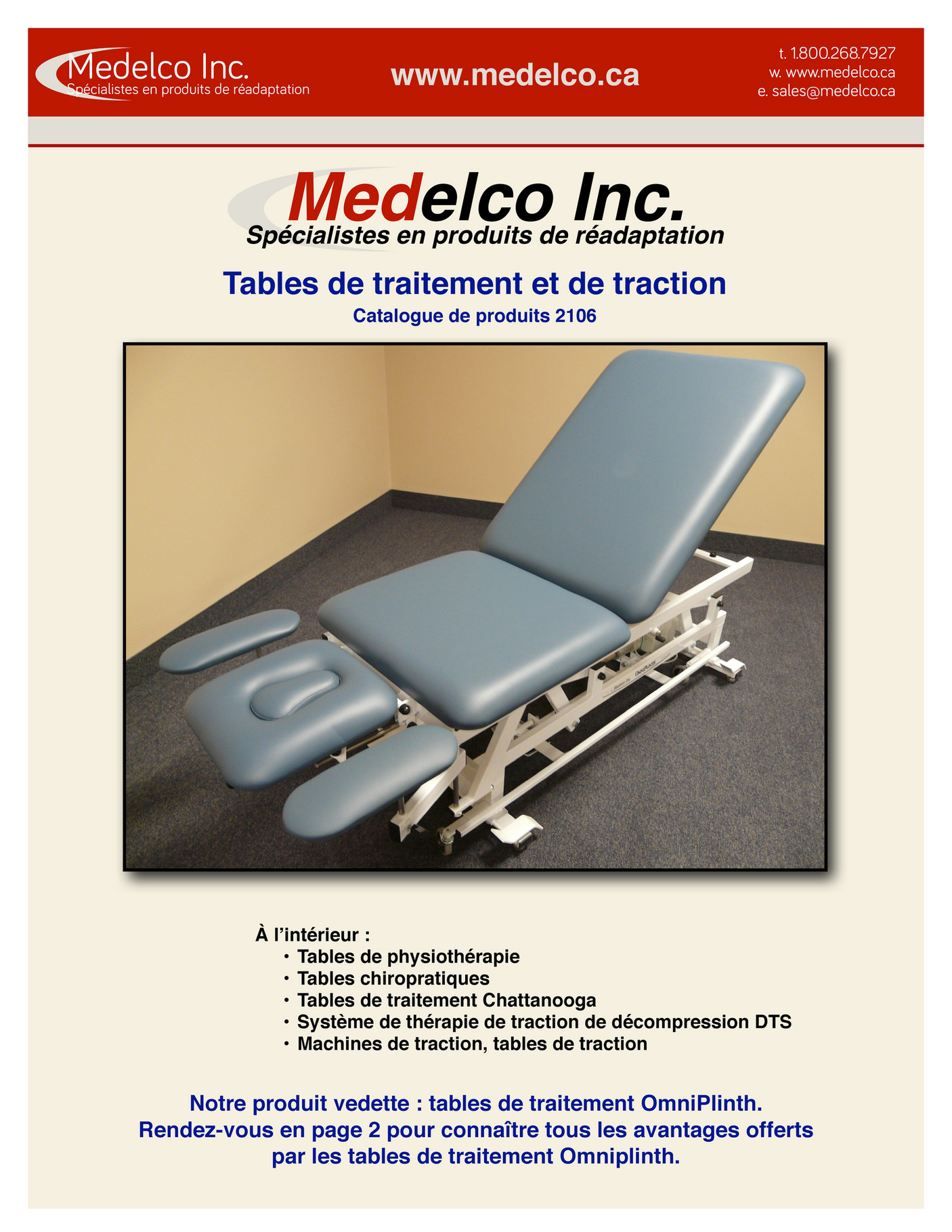 Medelco Inc. - Medelco-Omniplinth-Catalog-2016_FR - Page 1