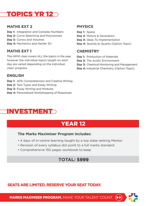 Talent 100 - Talent 100 Marks Maximiser Yr 12 - Page 4-5 - Created with ...