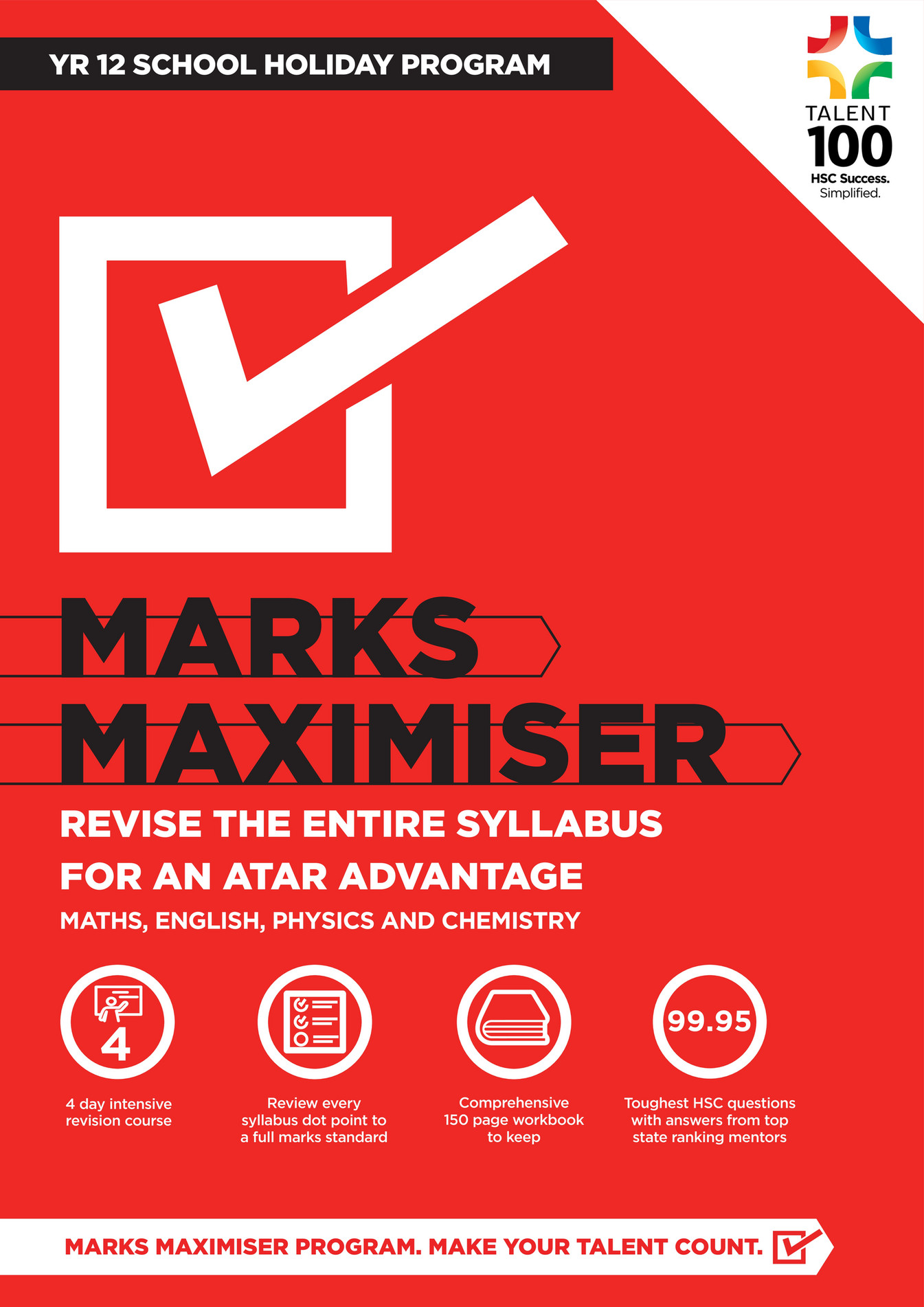 Talent 100 - Talent 100 Marks Maximiser Yr 12 - Page 1 - Created with ...