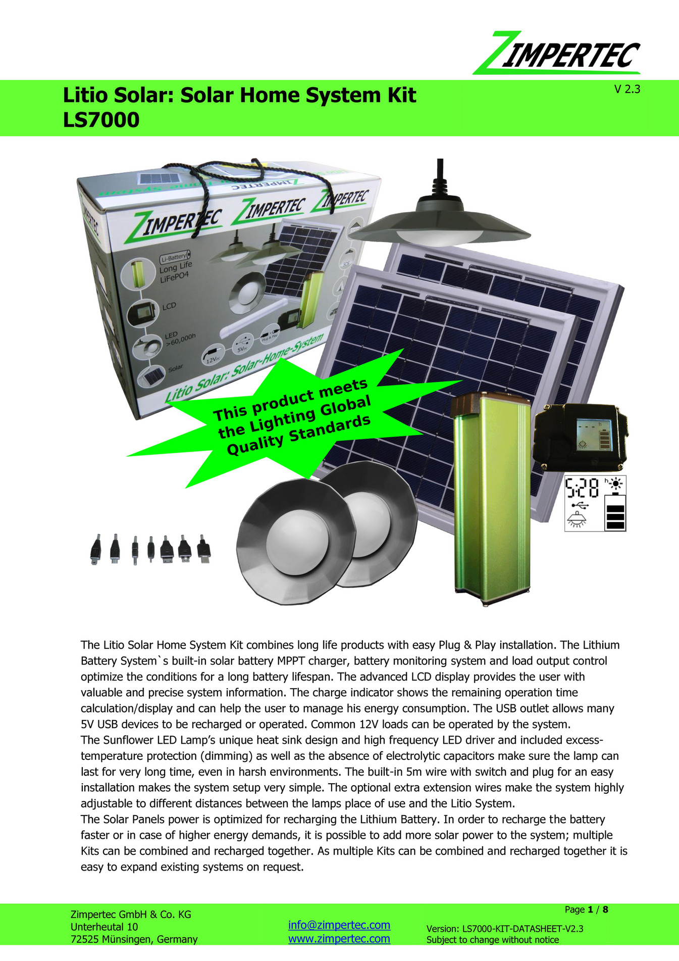 My publications - LS7000-Kit-DATASHEET - Page 1 - Created with Publitas.com