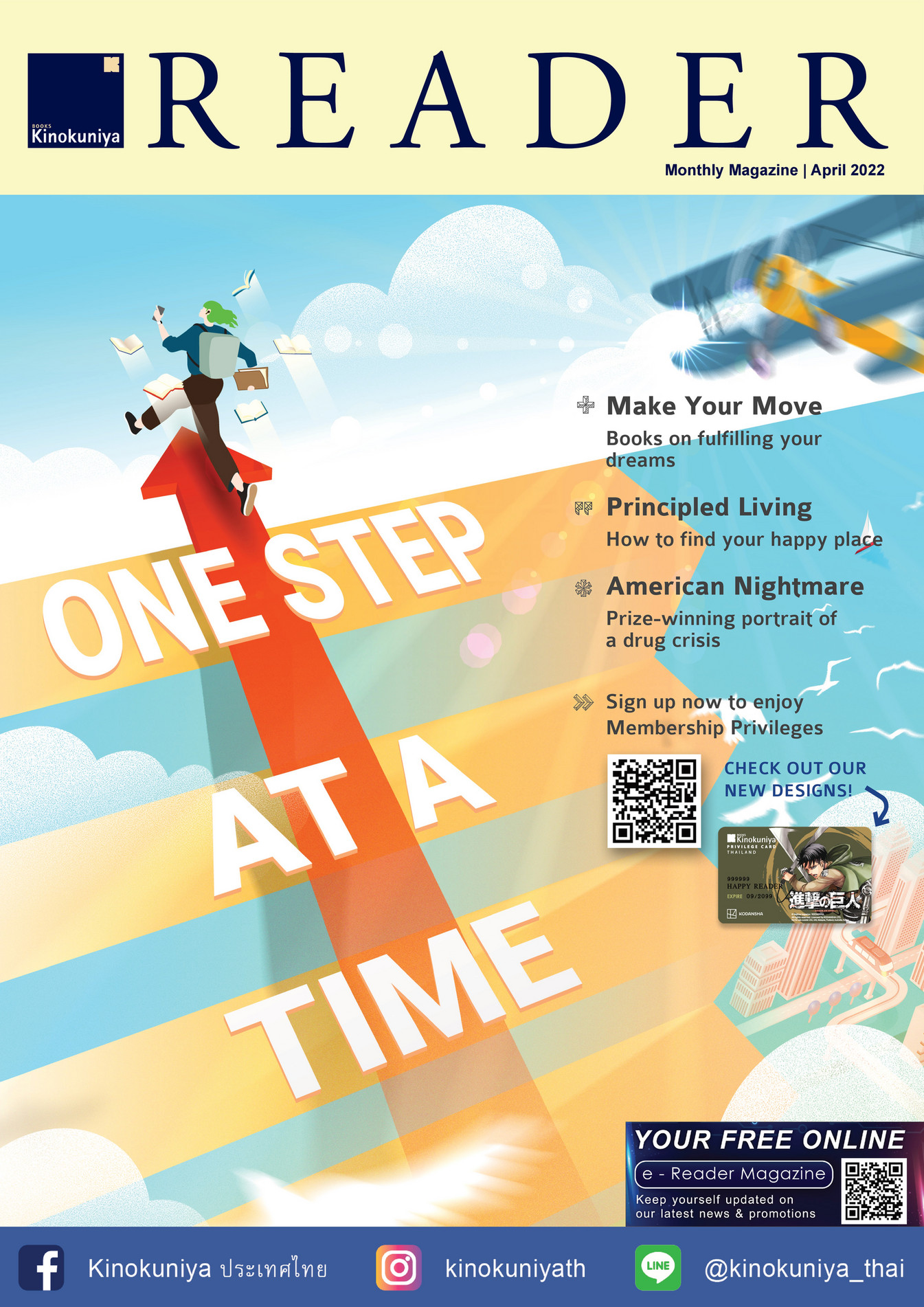 My publications - e- Reader April 2022 by Kinokuniya Thailand - Page 1 - Created with Publitas.com