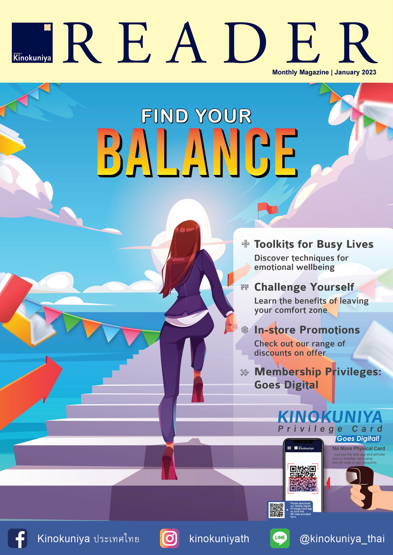 My publications - e-Reader January 2023 by Kinokuniya Thailand - Page 1 - Created with Publitas.com