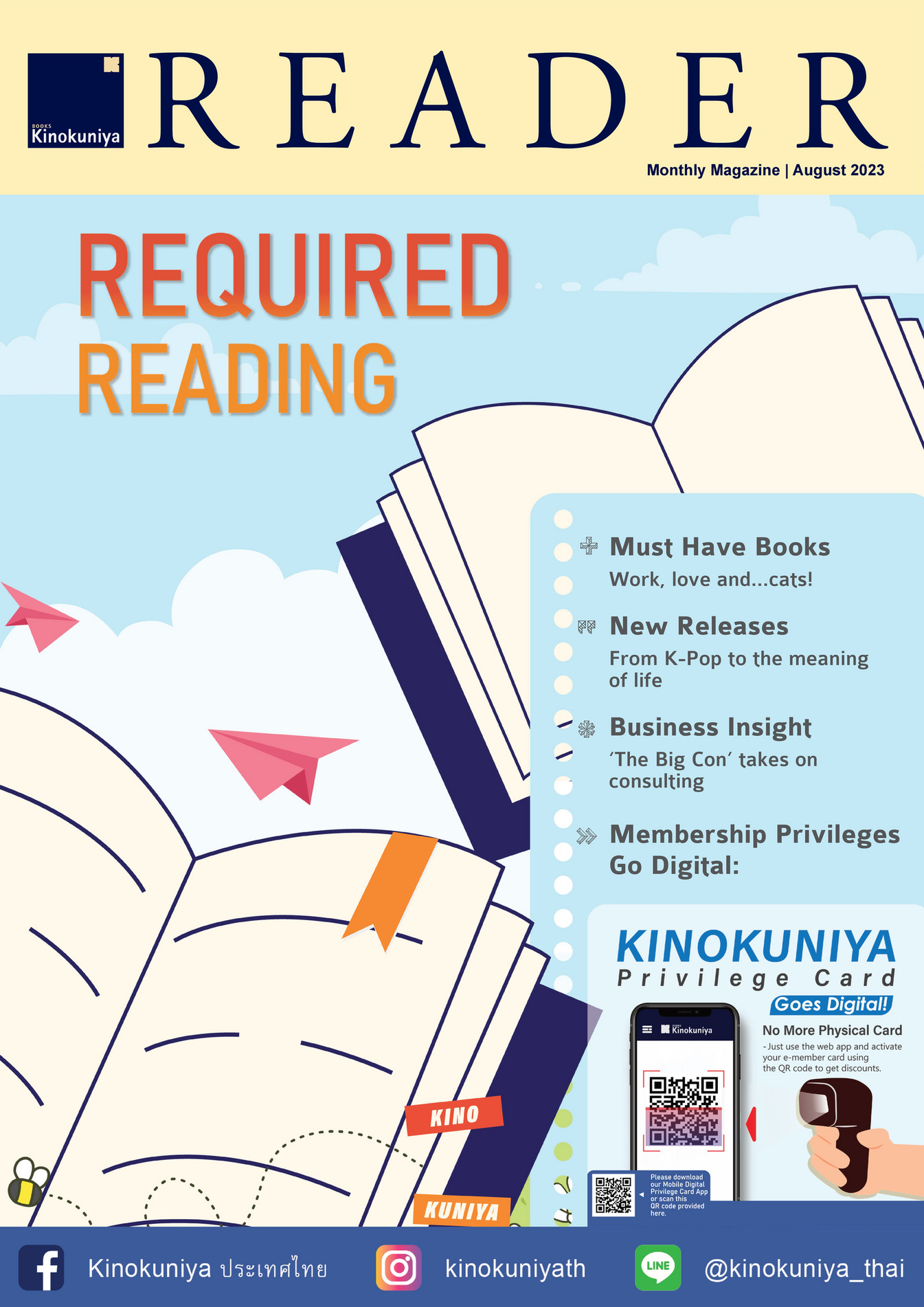 My publications - e-Reader August 2023 by Kinokuniya Thailand - Page 1 - Created with Publitas.com