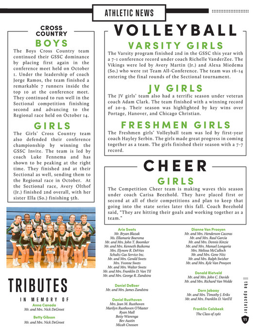 Illiana Christian High School - Spectator Fall 2022 - Page 8-9 ...