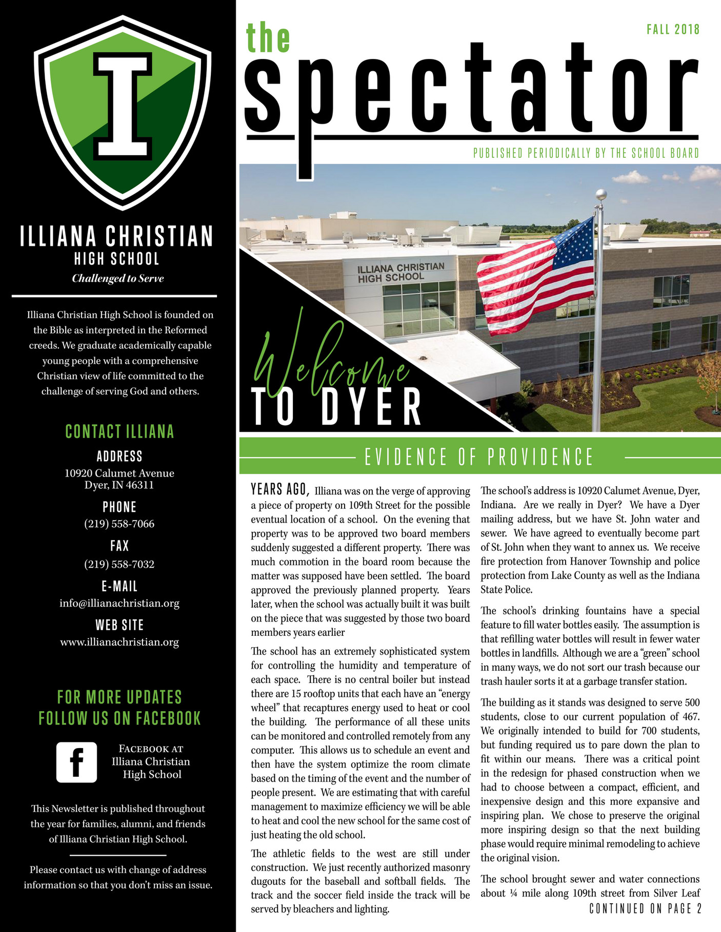 Illiana Christian High School - Fall 2018 - Page 1 - Created with ...