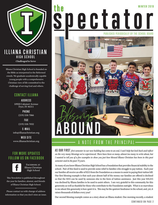 Illiana Christian High School - Winter 2018-2019 - Page 1 - Created ...