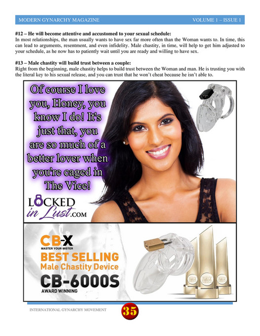 T-Girl Publishing - Modern Gynarchy Magazine (Vol1 - Issue1) - Page 36 ...