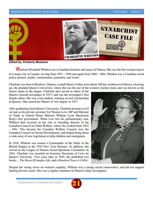 T-Girl Publishing - Modern Gynarchy Magazine (Vol1 - Issue1) - Page 22 ...