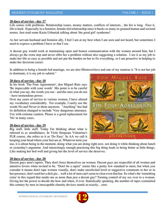 T-Girl Publishing - Modern Gynarchy Magazine (Vol1 - Issue1) - Page 12 ...