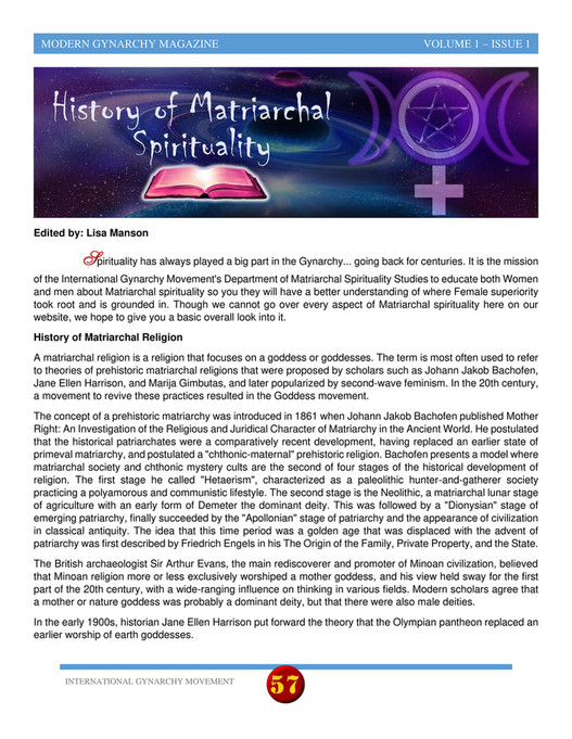 T-Girl Publishing - Modern Gynarchy Magazine (Vol1 - Issue1) - Page 58 ...