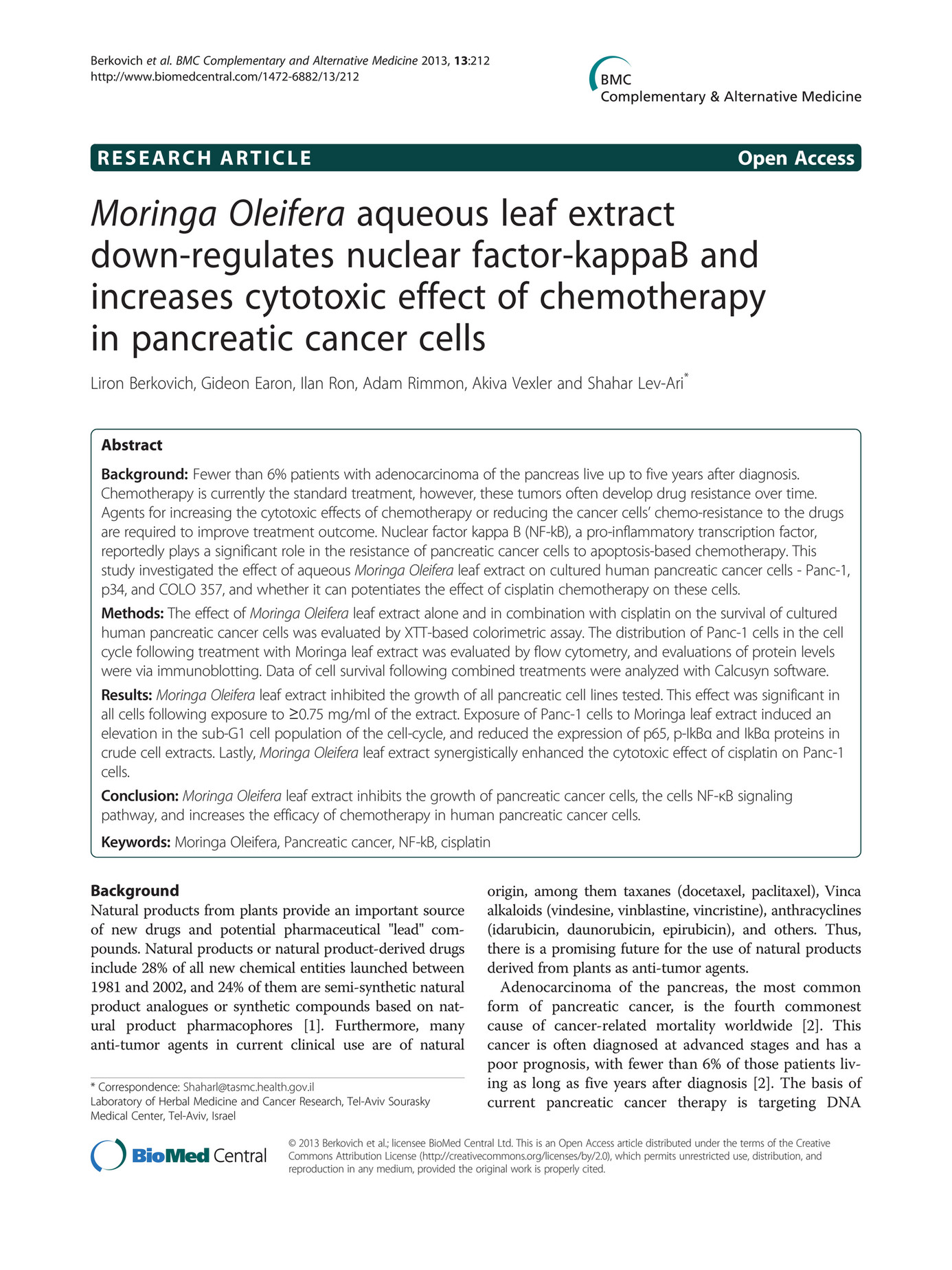 moringa tree - moringa-kills-human-pancreatic-cancer-cells - Page 1 ...