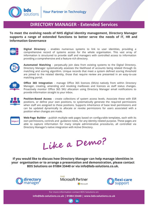 BDS Solutions - Directory Manager Flyer - Page 2 - Created with ...